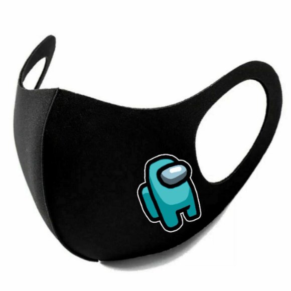 Handmade | Accessories | Among Us Aqua Face Mask Washable Reusable ...